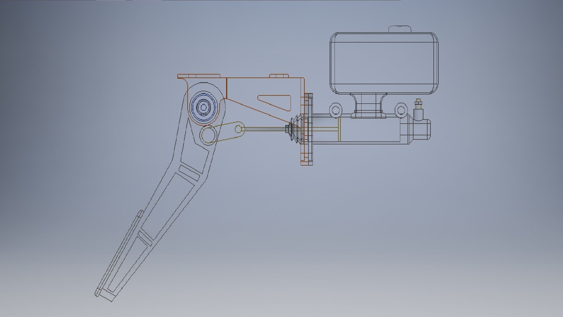 brake pedal assembly 3D model 3D model | CGTrader
