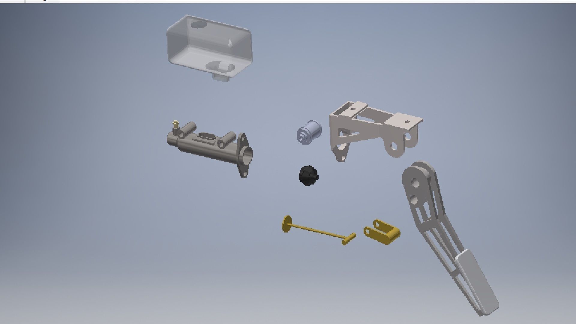 brake pedal assembly 3D model 3D model | CGTrader