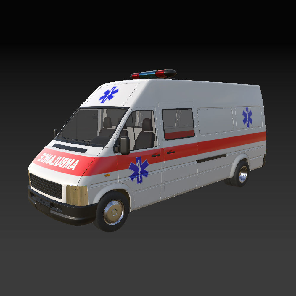 Ambulance Equipped Emergency Vehicle 3D model | CGTrader
