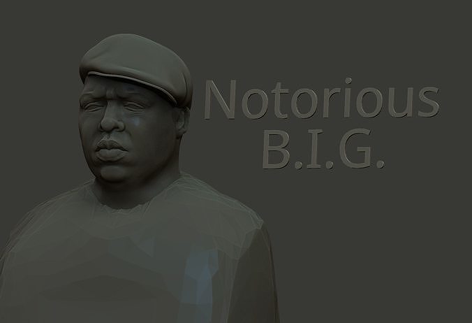 The Notorious BIG 3D model 3D printable | CGTrader