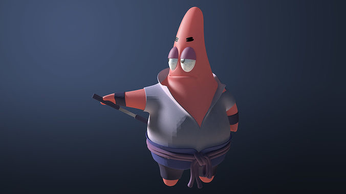 3D model Patrick Starfish Low-poly 3D model VR / AR / low-poly | CGTrader