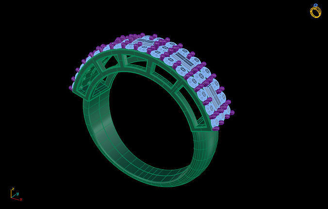 DENA women ring 3D model 3D printable | CGTrader