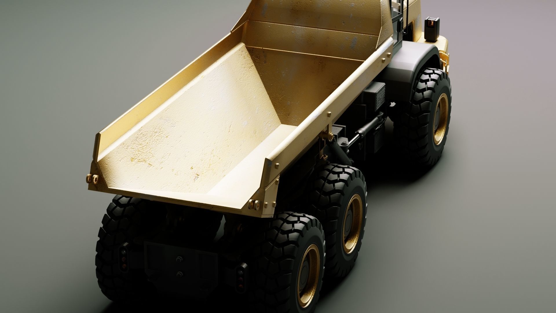 Realistic Articulated Dump Truck 3D model | CGTrader