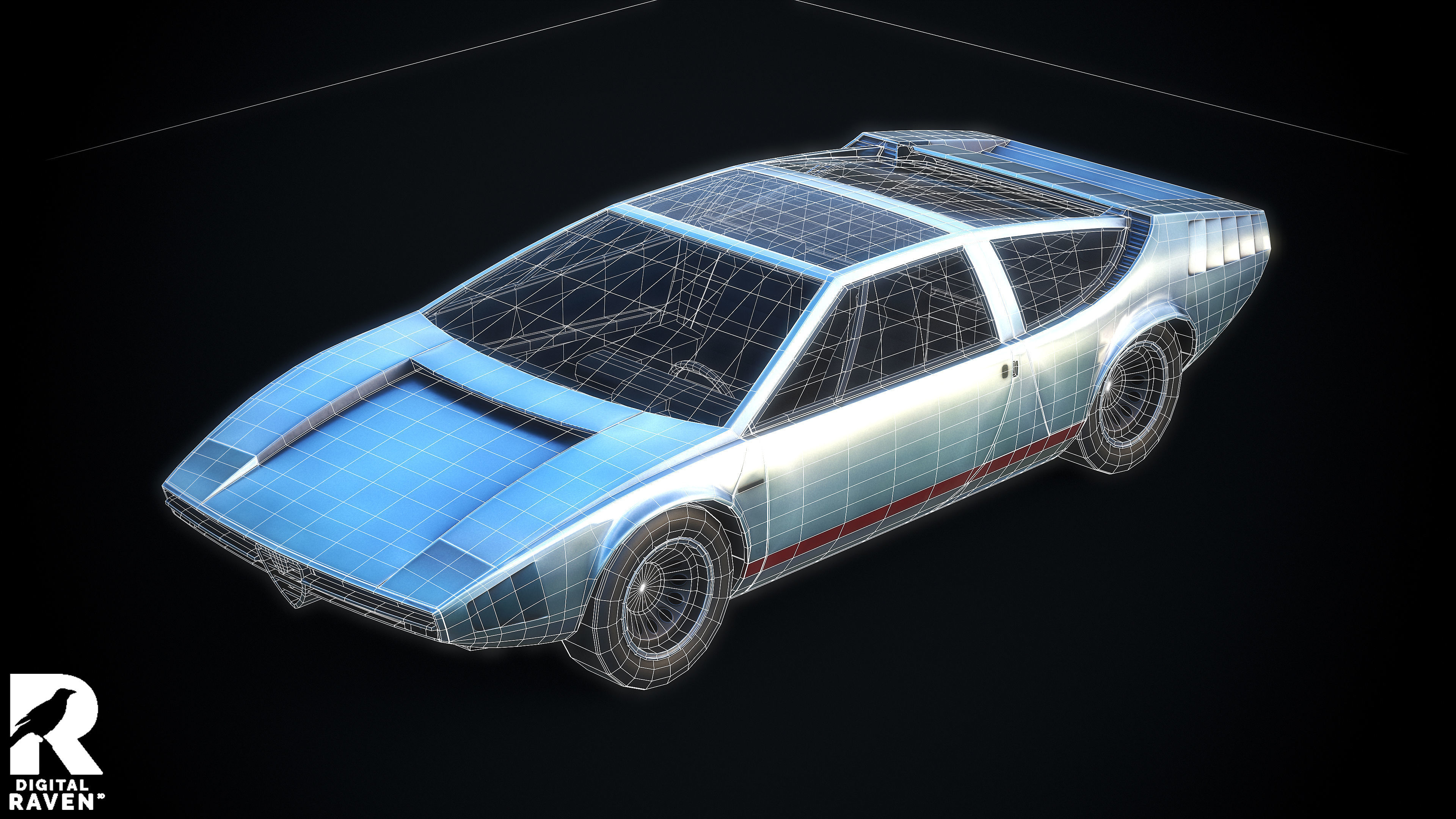 3D model Alfa Romeo Iguana Authentic Car Game Ready VR / AR / low-poly ...