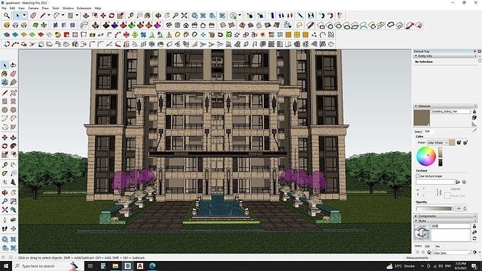 Modern Urban Apartments sketchup model free 3D model | CGTrader