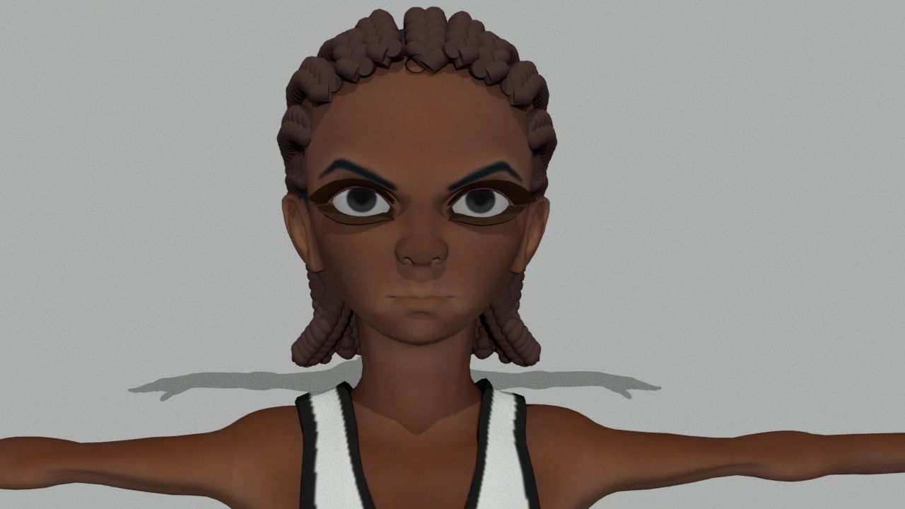 3D model Riley Freeman in Tanks VR / AR / low-poly | CGTrader