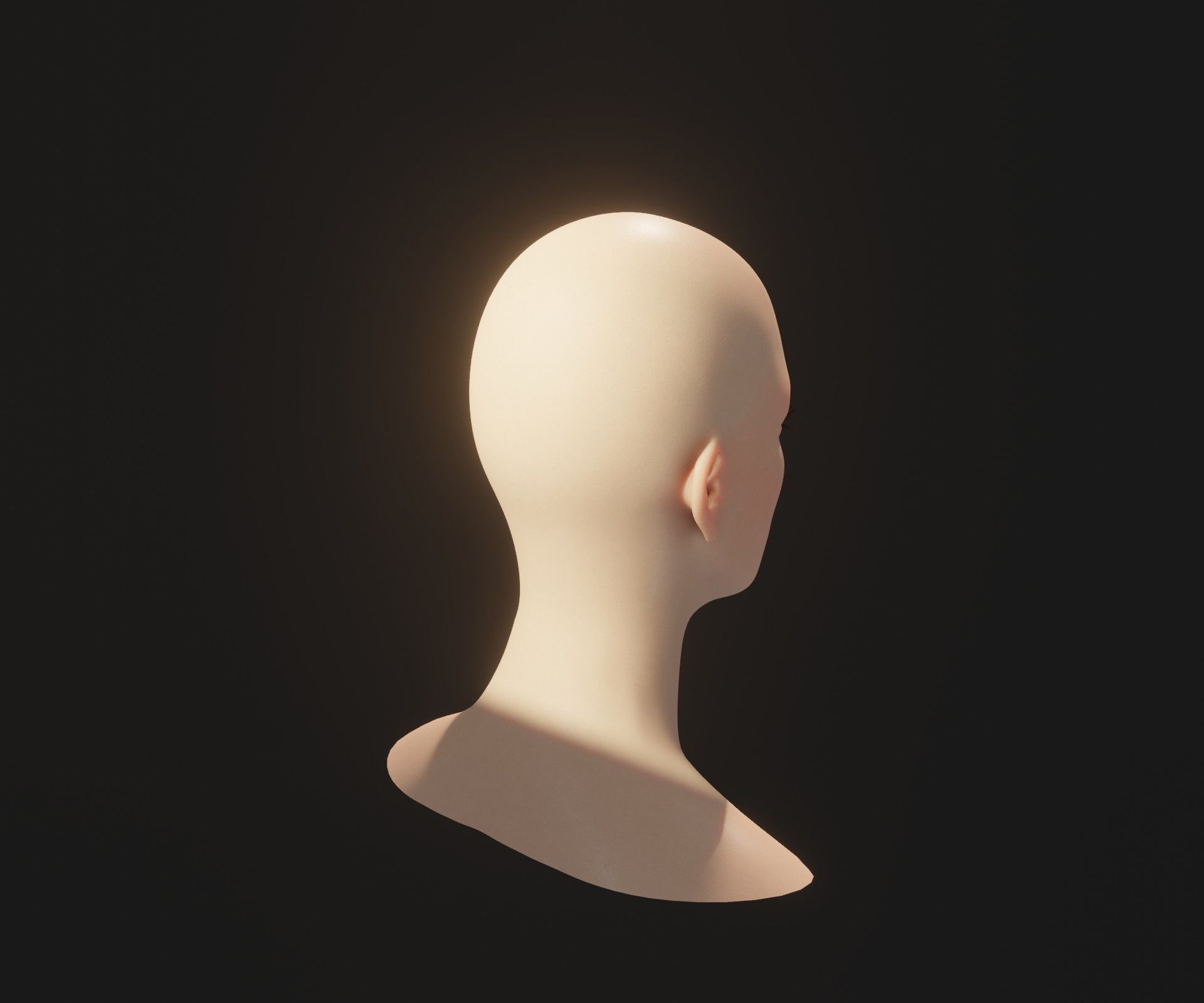 Realistic Female Head 3D Model Animated with Facial Expressions 3D ...