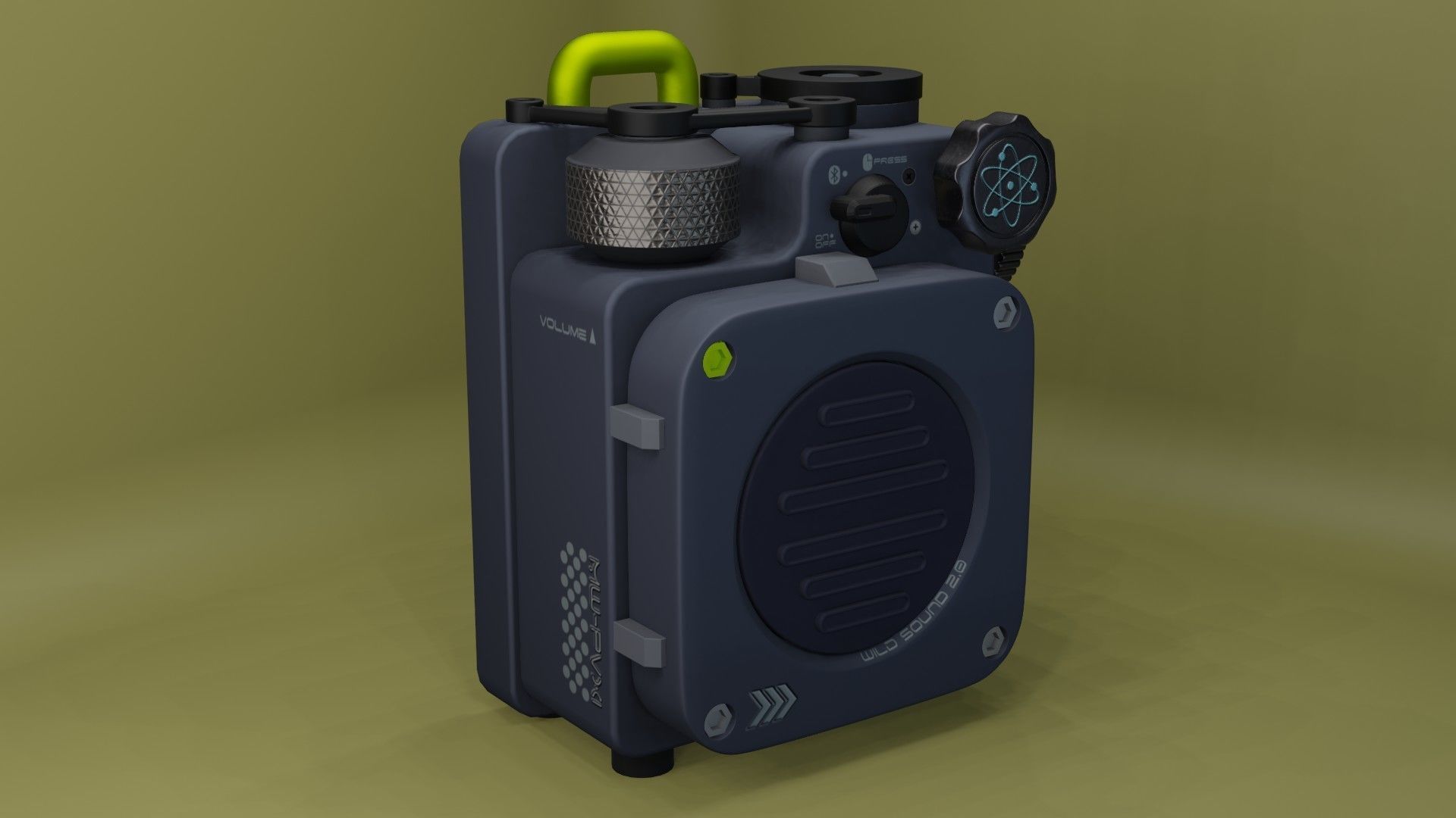 Sci-Fi speaker muzen wild 3D model | CGTrader