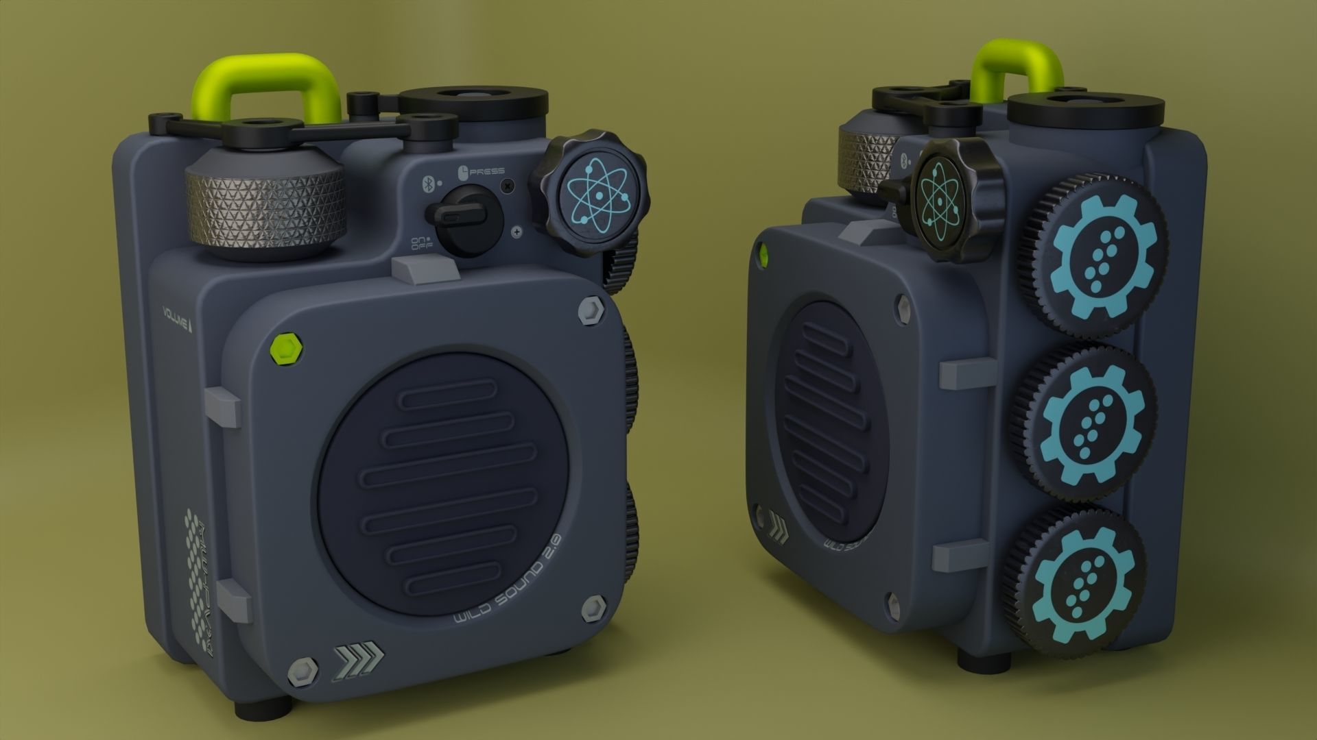 Sci-Fi speaker muzen wild 3D model | CGTrader