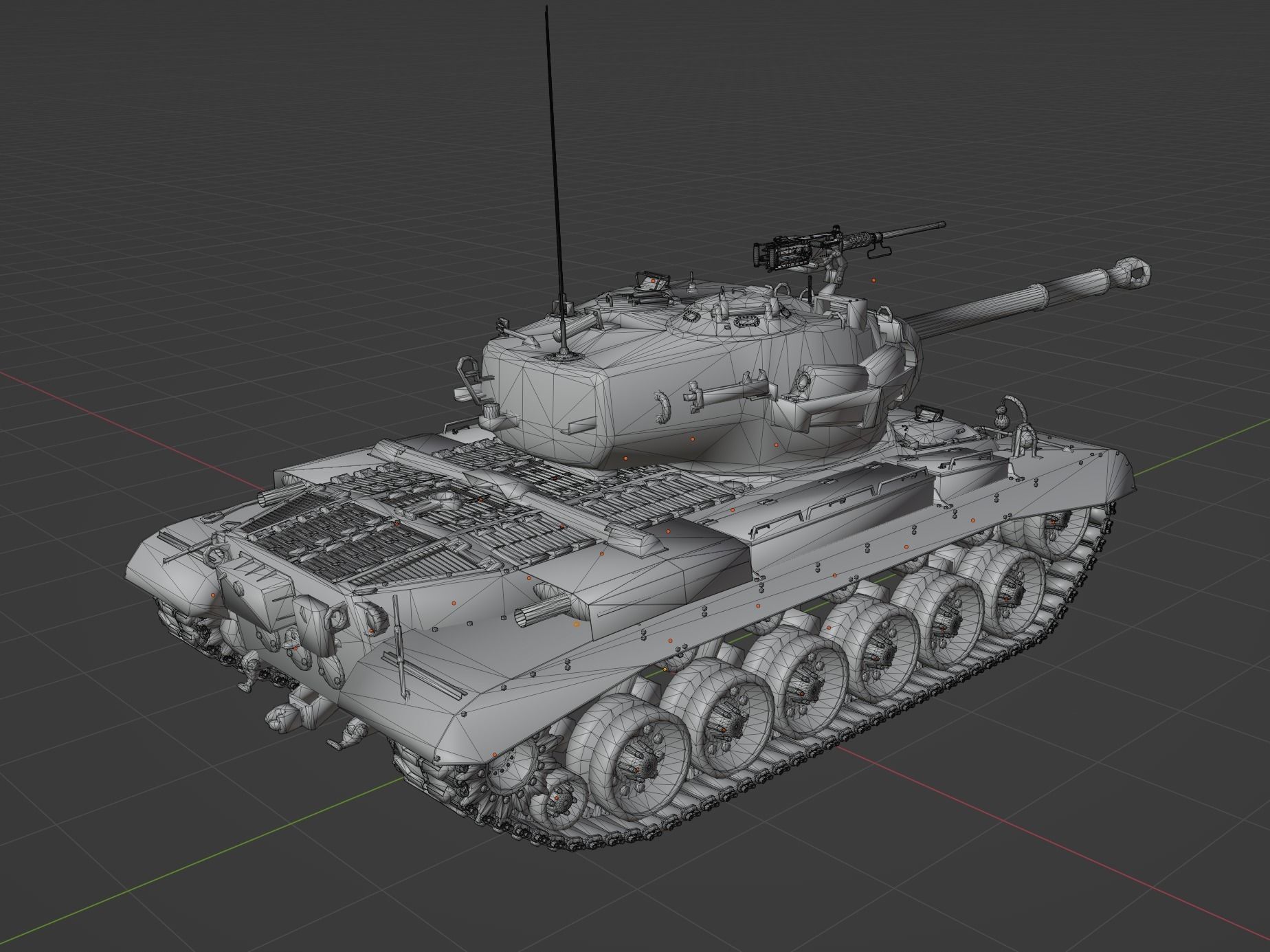 3D model M46 Patton VR / AR / low-poly | CGTrader