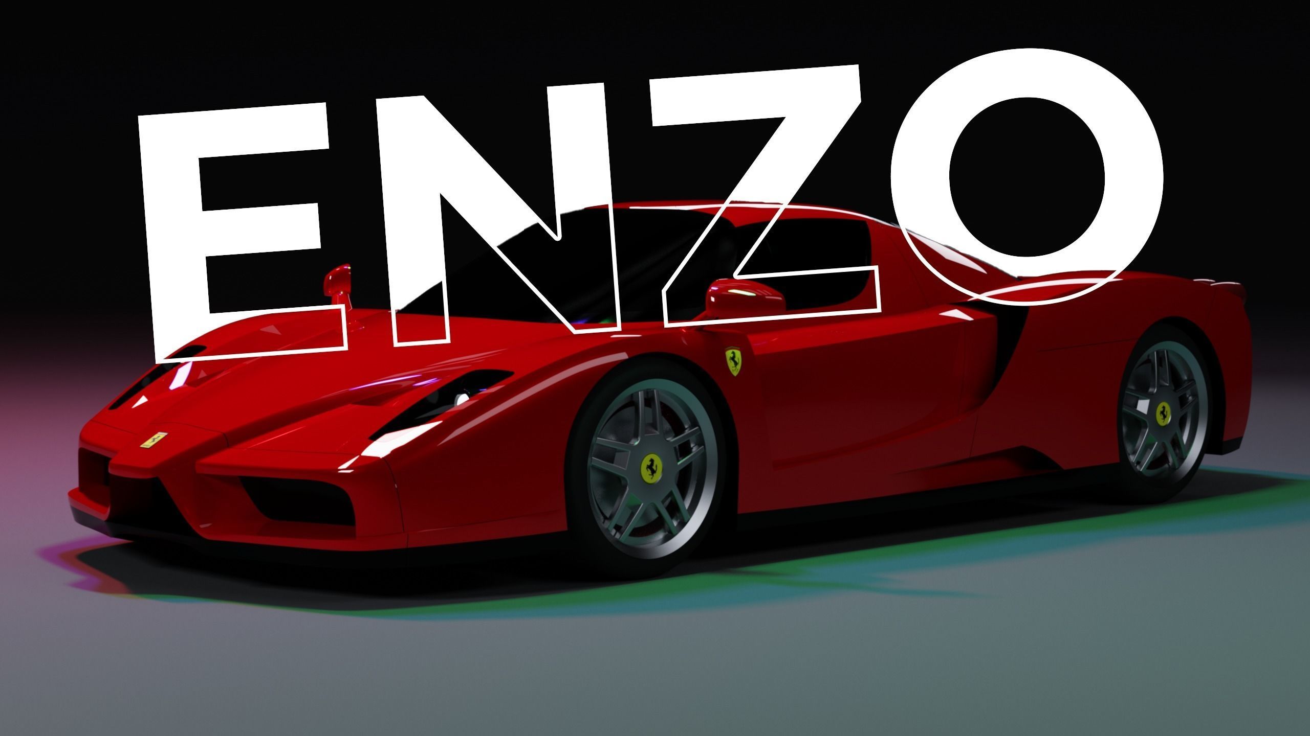 3D model Ferrari Enzo VR / AR / low-poly | CGTrader
