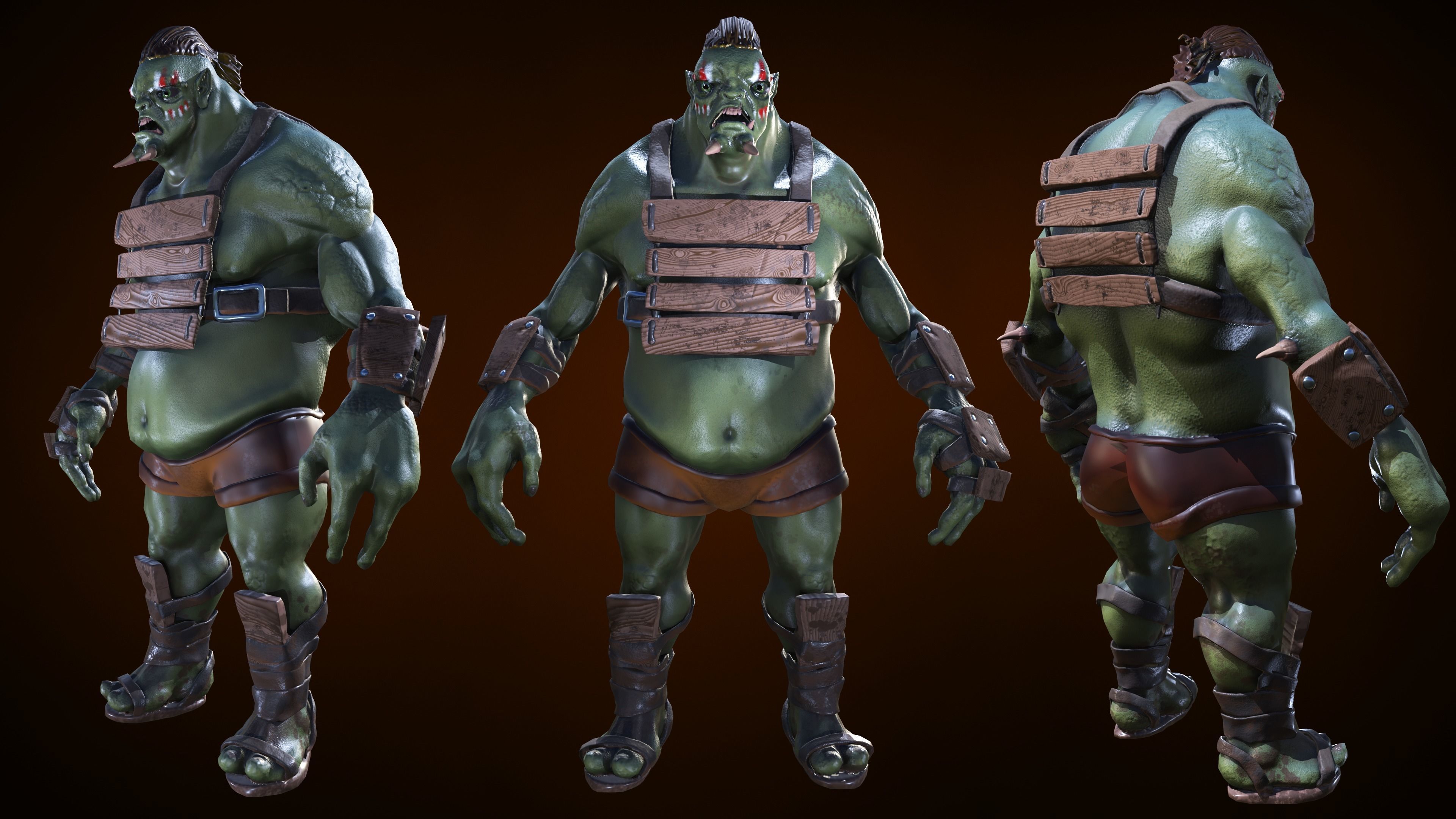 3D model Angry orc VR / AR / low-poly | CGTrader