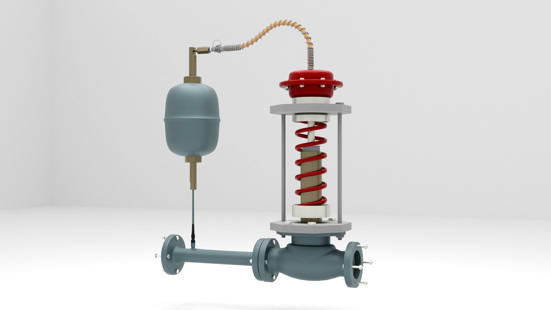 Self Actuated pressure Control Valve 3D model | CGTrader