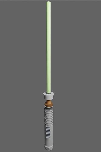 Light Textured Lightsaber 3D model | CGTrader