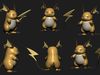 Pokemon - Raichu with 2 poses 3D model 3D printable | CGTrader