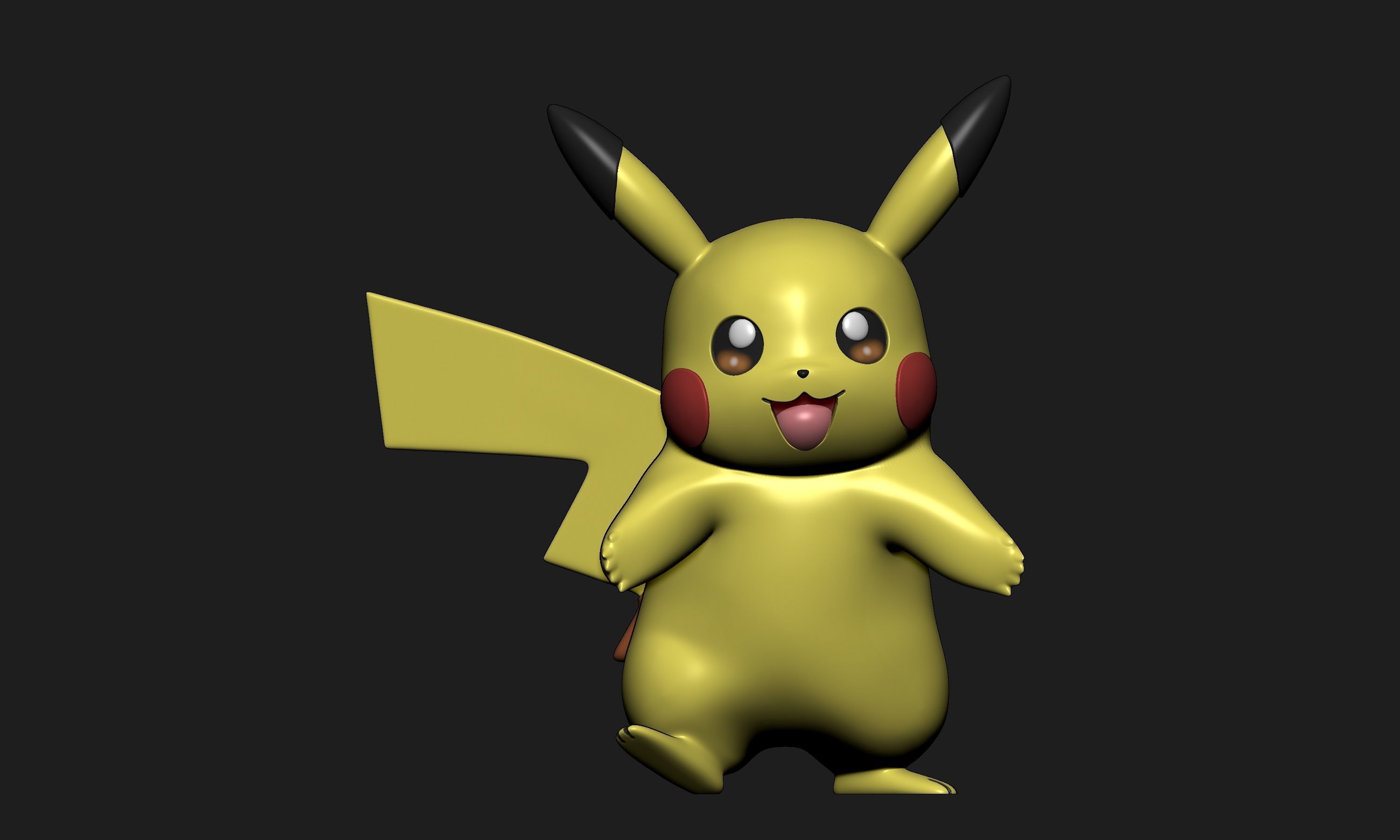 Pokemon - Pichu Pikachu and Raichu with 2 poses 3D model 3D printable ...
