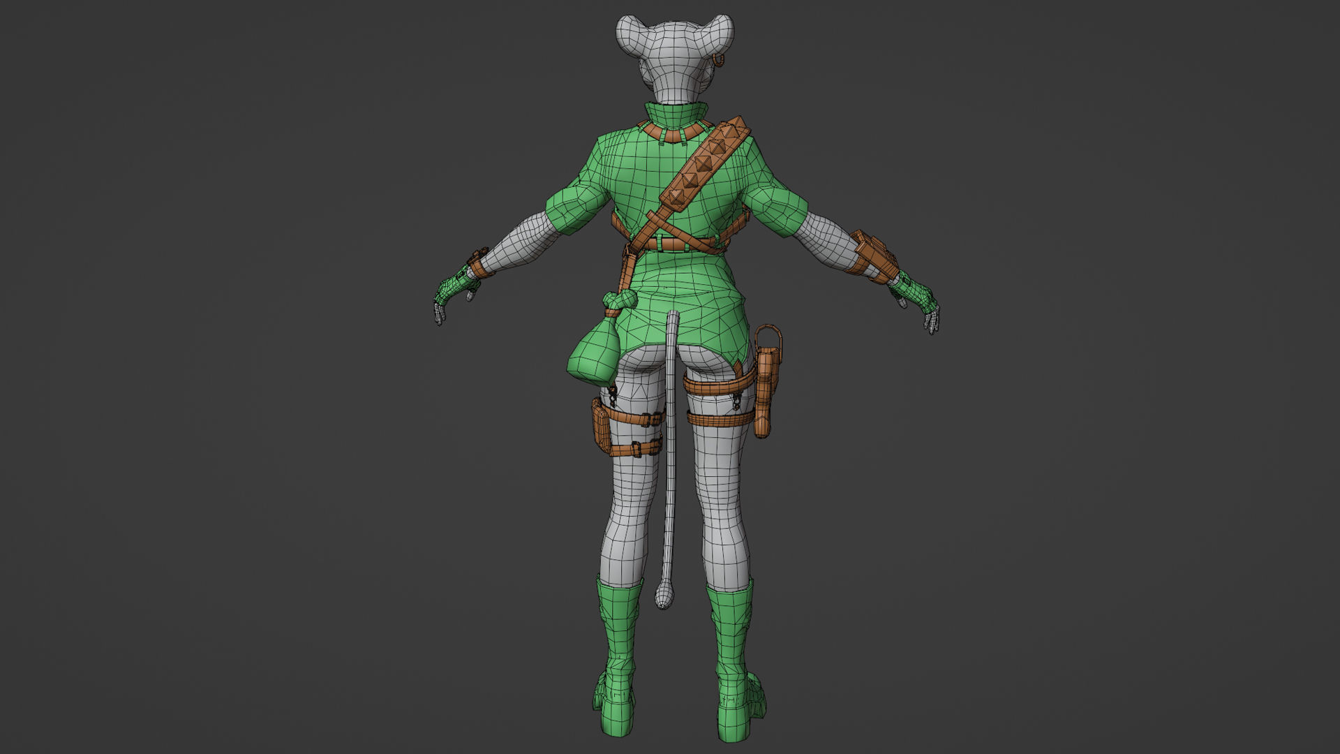 3D model Lioness girl VR / AR / low-poly | CGTrader