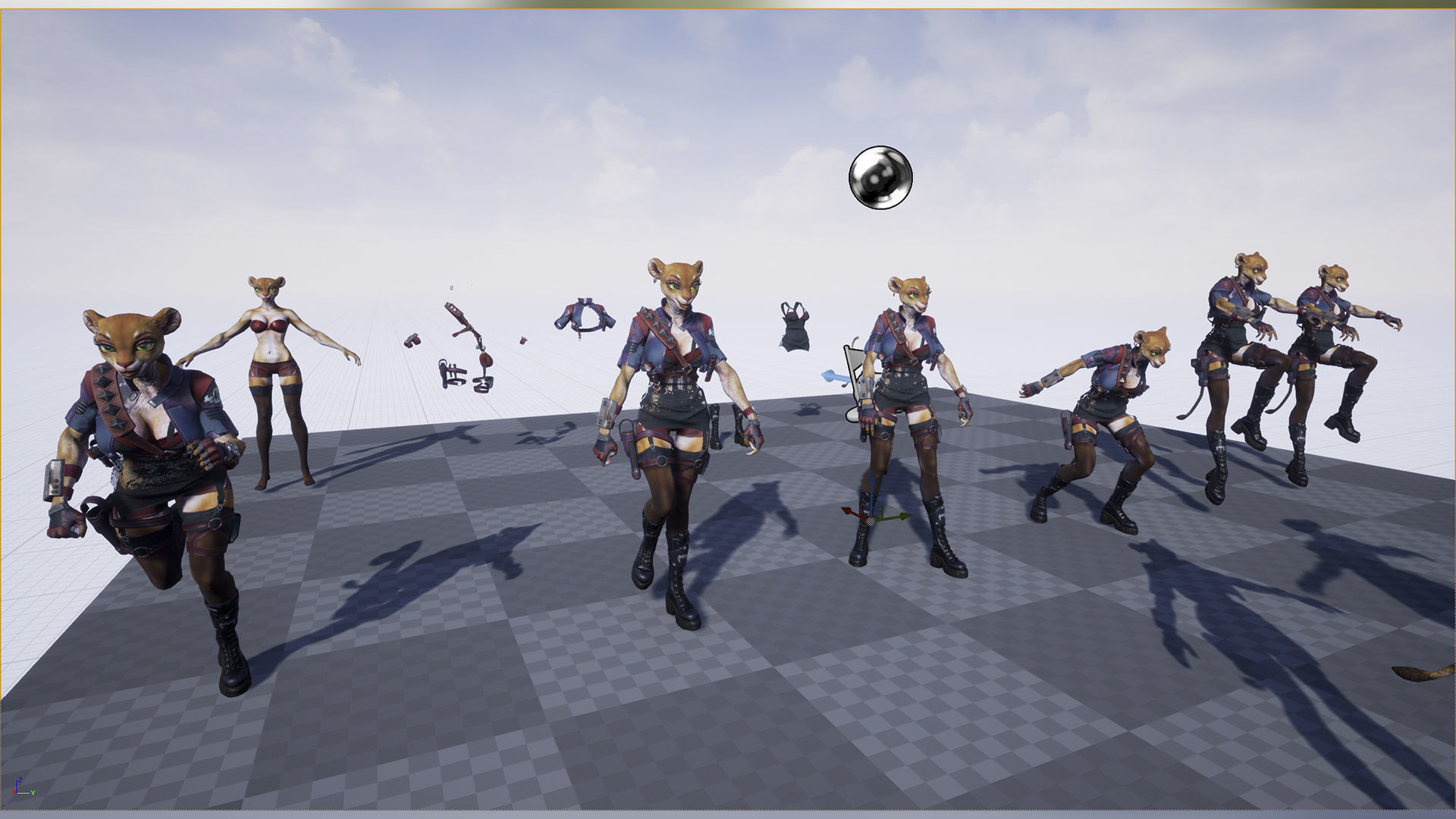 3D model Lioness girl VR / AR / low-poly | CGTrader