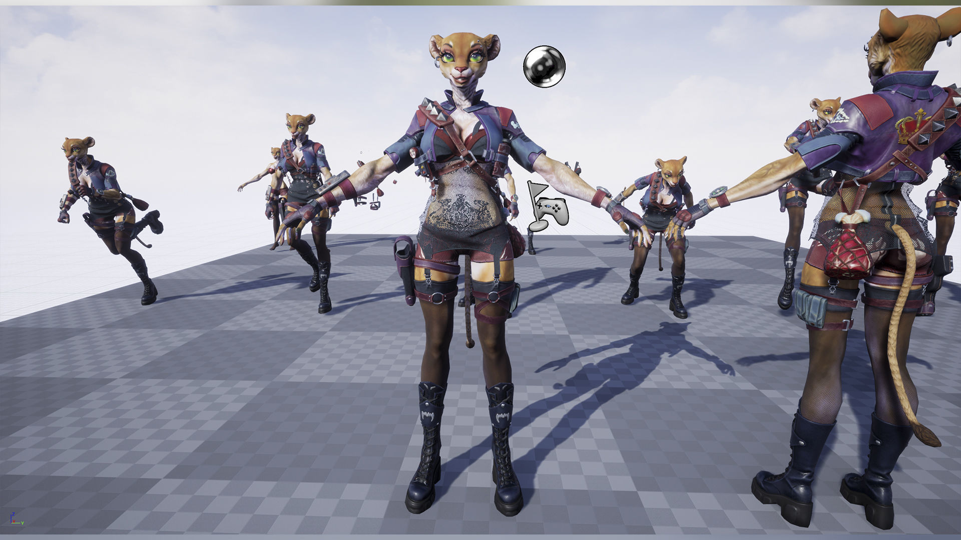 3D model Lioness girl VR / AR / low-poly | CGTrader