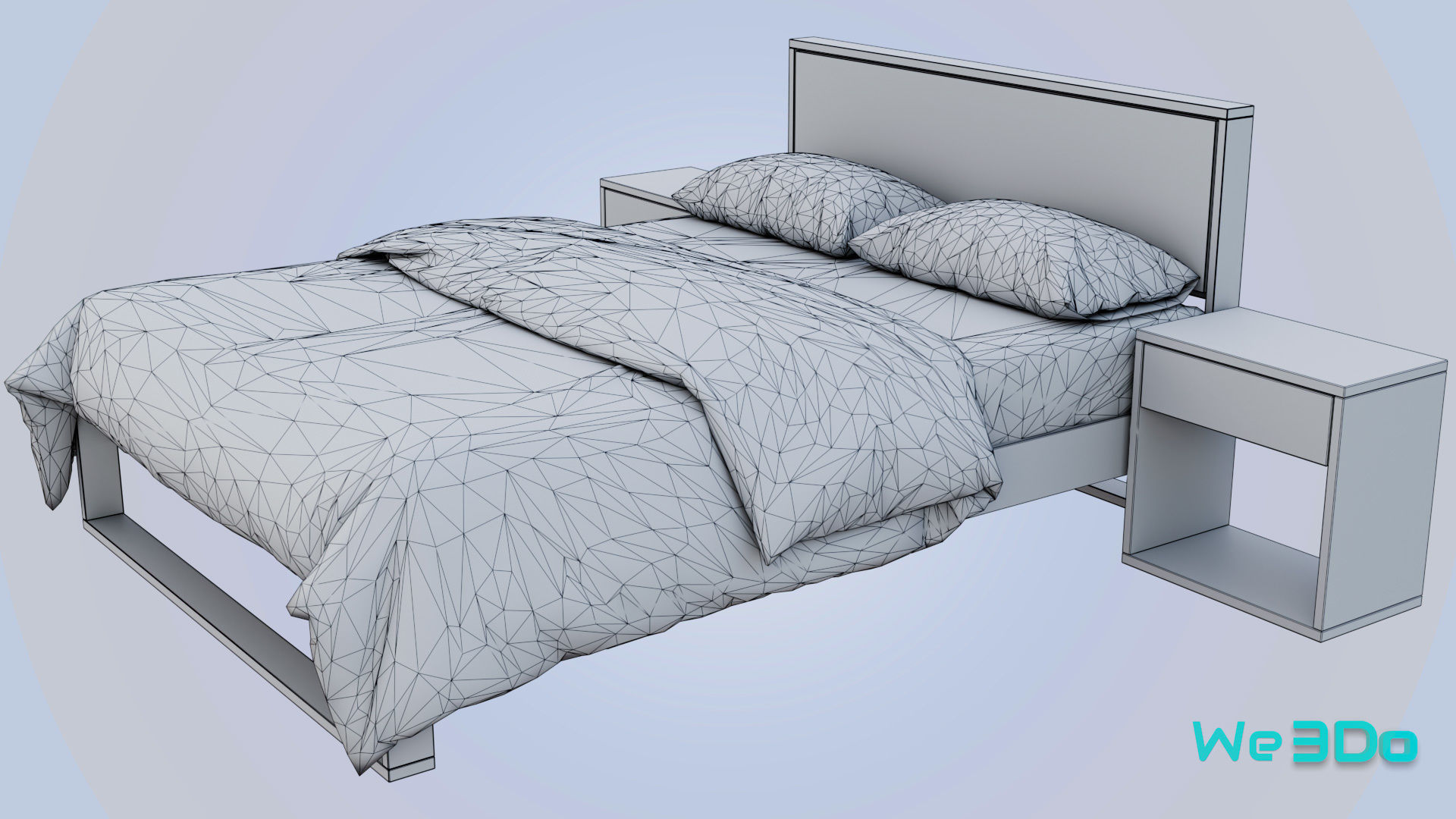 3D Model Collection Modern Beds Pack - Low Poly VR / AR / low-poly ...