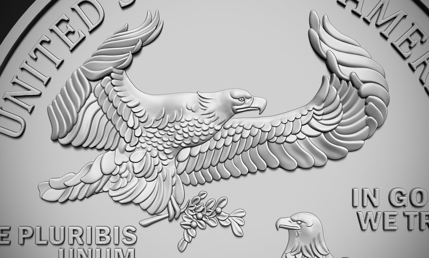 10 Dollar Liberty Coin 3D print model version 2 3D model 3D printable ...