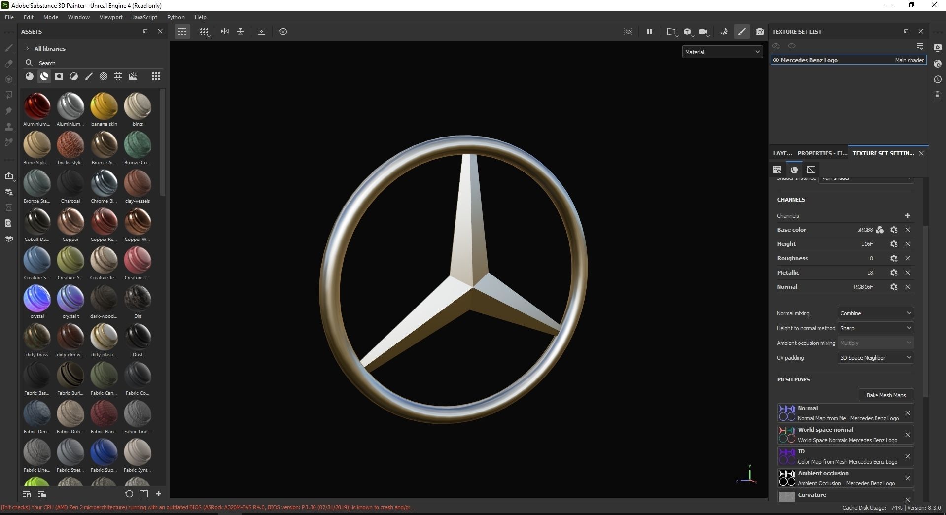 3D model Mercedes Benz Logo 3D Model VR / AR / low-poly | CGTrader