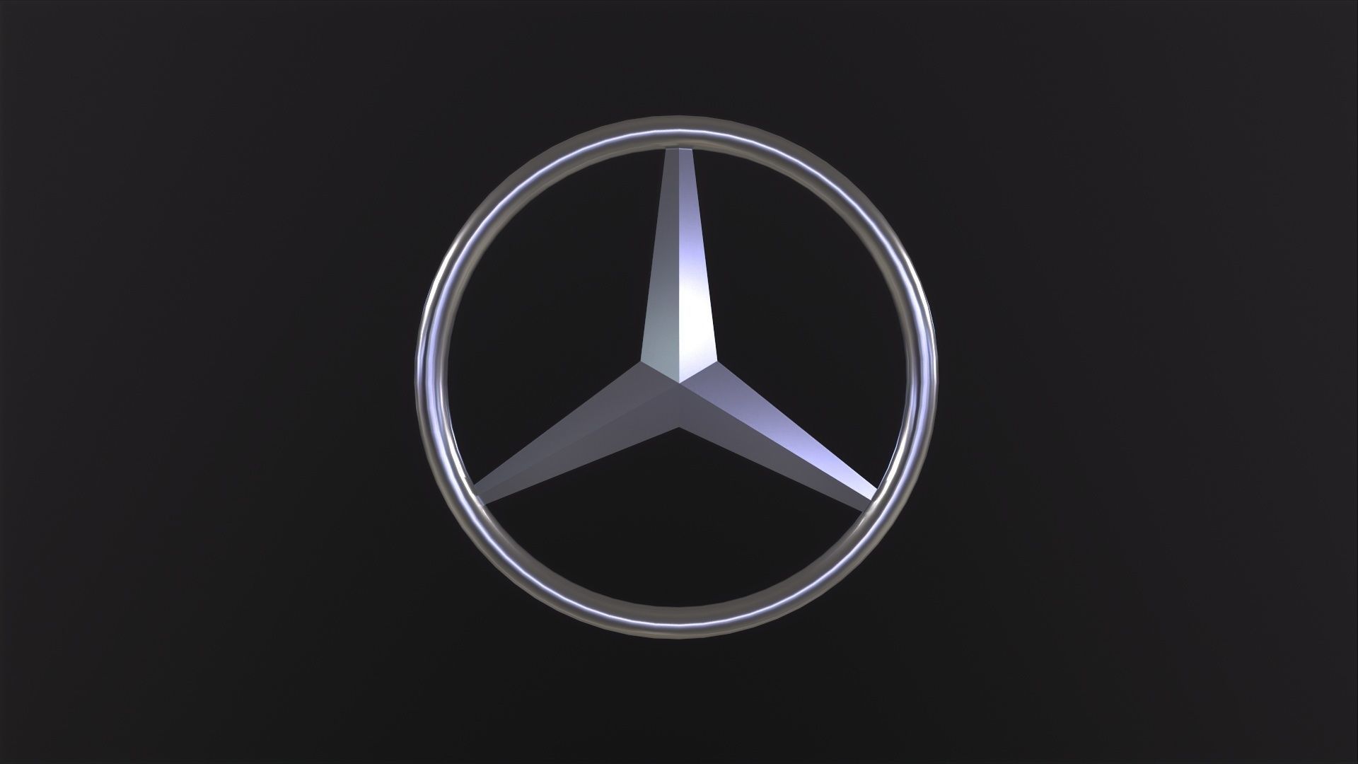 3D model Mercedes Benz Logo 3D Model VR / AR / low-poly | CGTrader