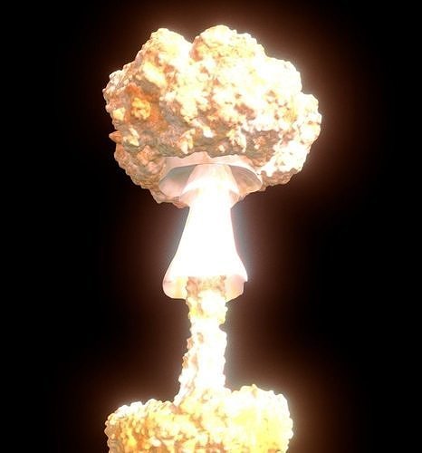 Nuclear Mushroom Cloud 3D model | CGTrader