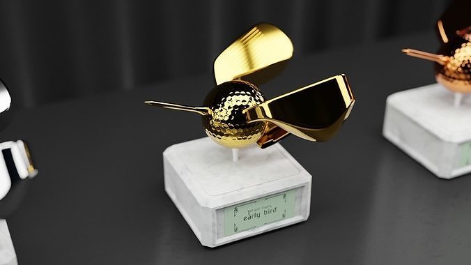 Golf Trophy Bird 3D model 3D printable | CGTrader
