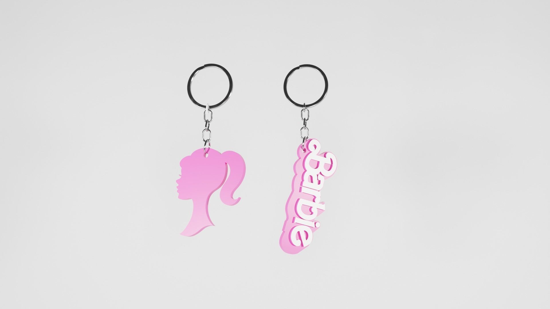 Barbie Keychain 3D model 3D printable | CGTrader