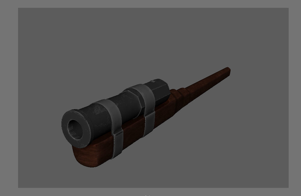 3D model Medieval HandCannon 3D Model Lowpoly VR / AR / low-poly | CGTrader
