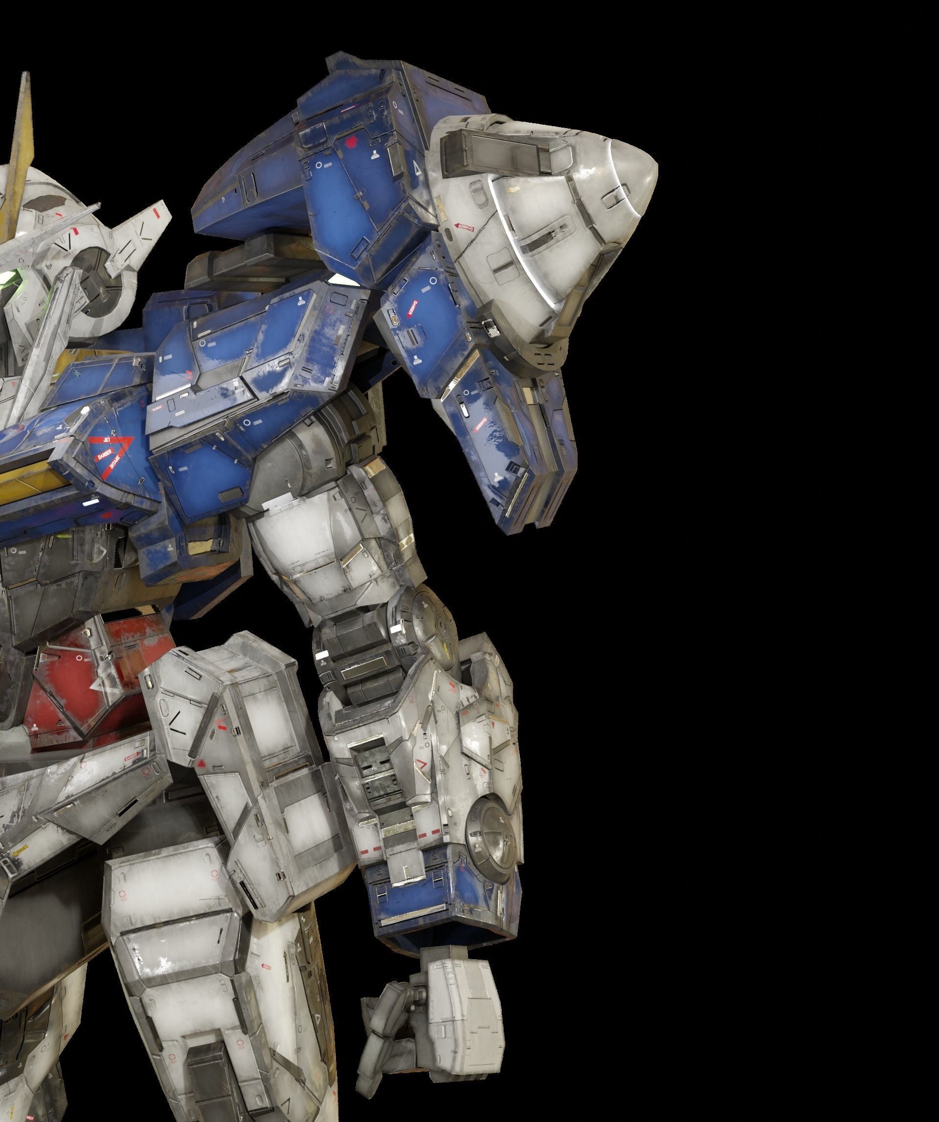 3D model Reallistic OO GUNDAM 3d model rigged game ready VR / AR / low ...