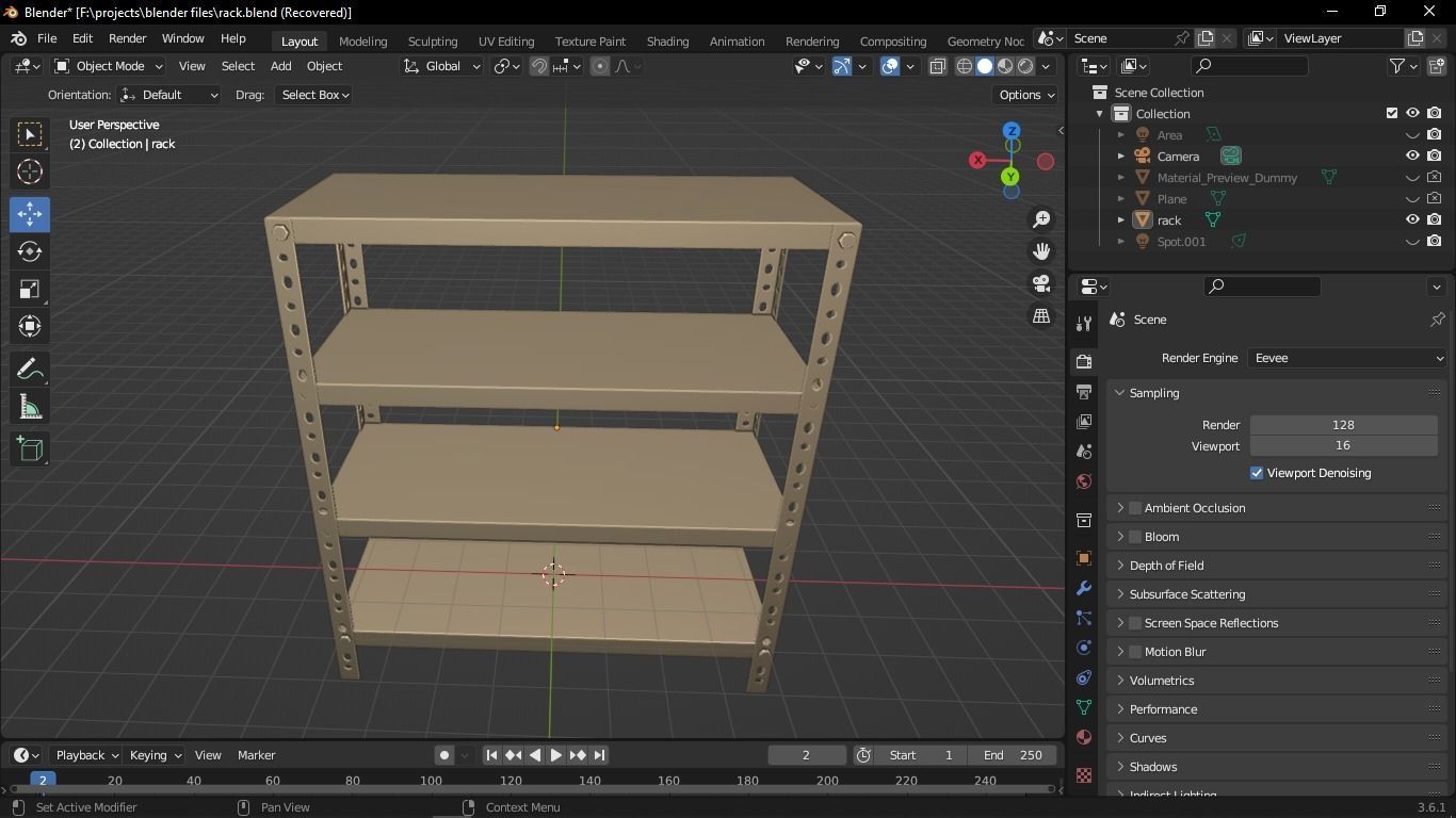 3D model Metal Rack 3D model VR / AR / low-poly | CGTrader