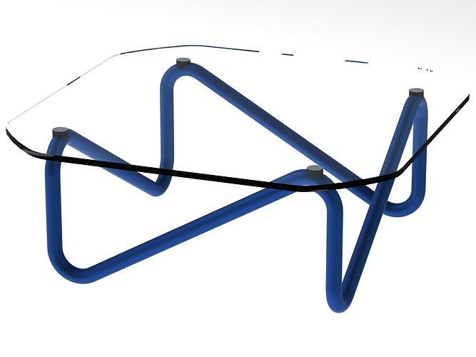 Round Aluminum Wave Table 3D model | CGTrader