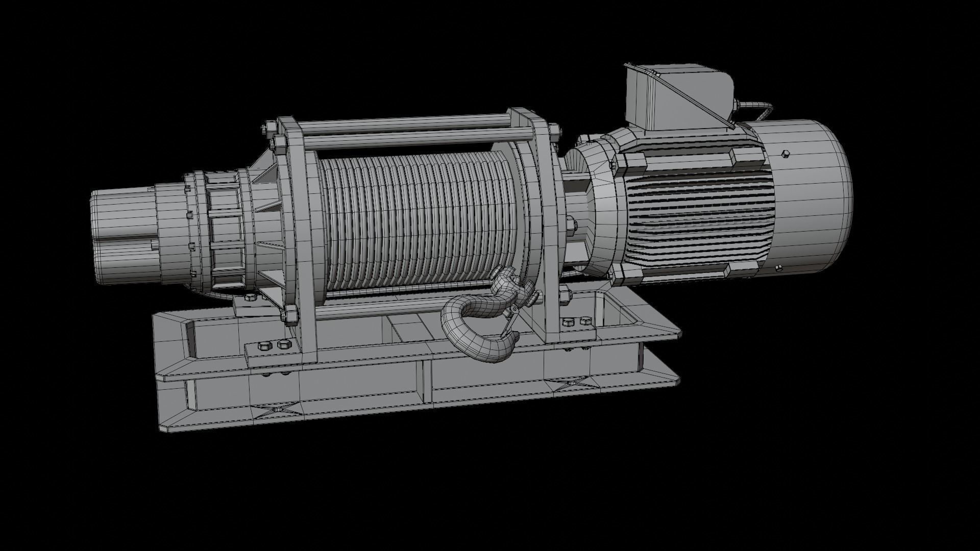 Electric Winch 3D model | CGTrader