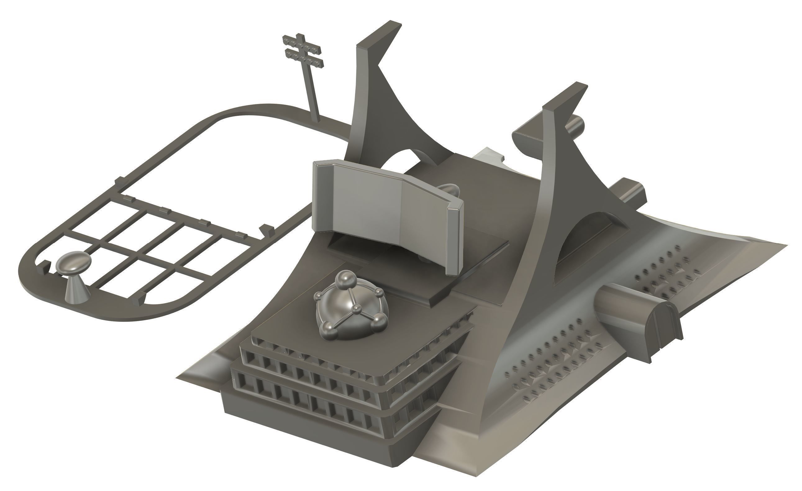 MAZINGER Z BASE PHOTOATOMIC RESEARCH INSTITUTE KIT 3D model 3D ...