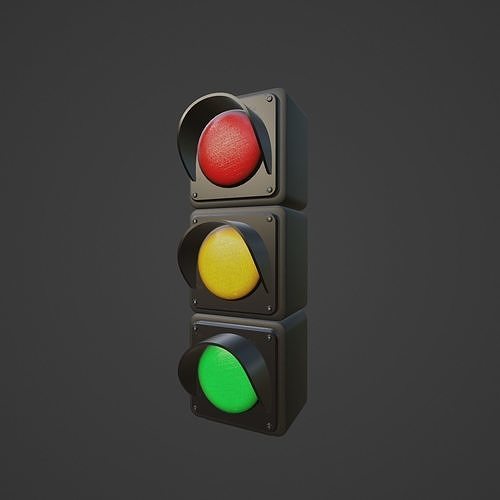 3D model Modular Traffic Light VR / AR / low-poly | CGTrader