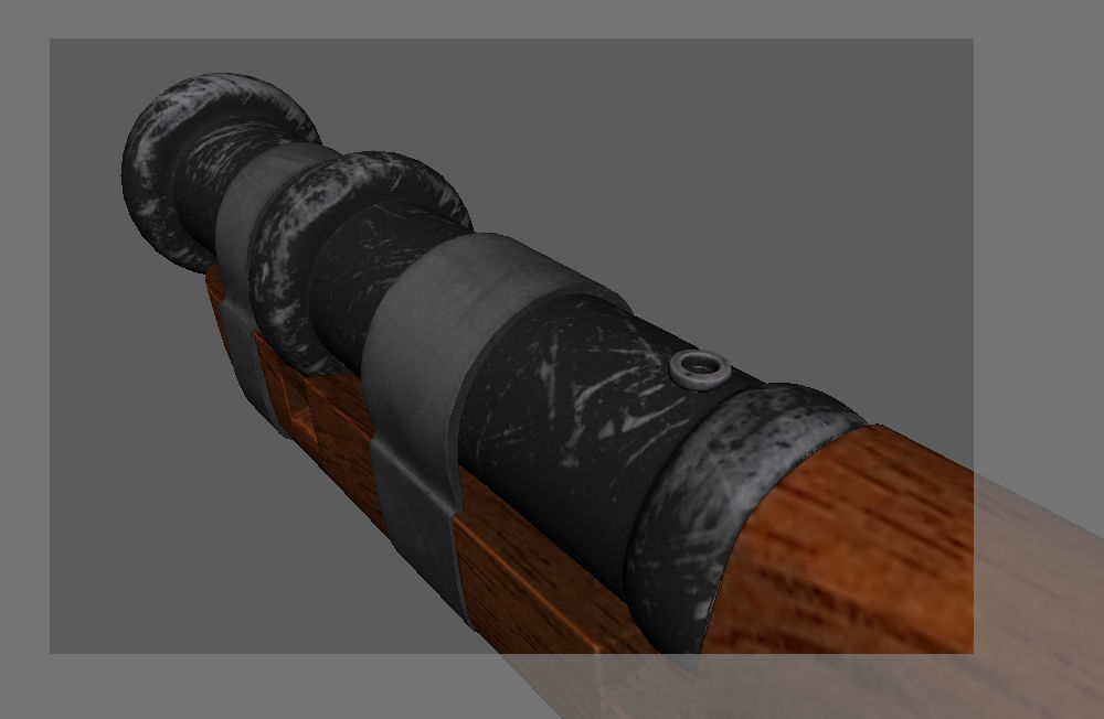 3D model Medieval HandCannon Short Version 3D Model Lowpoly VR / AR ...