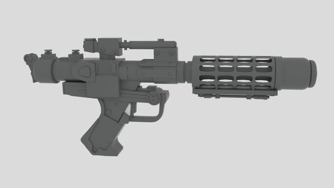High Laser Gun 3D model | CGTrader