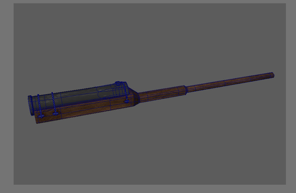 3D model Medieval Firearm HandCannon 3D Model Lowpoly VR / AR / low ...