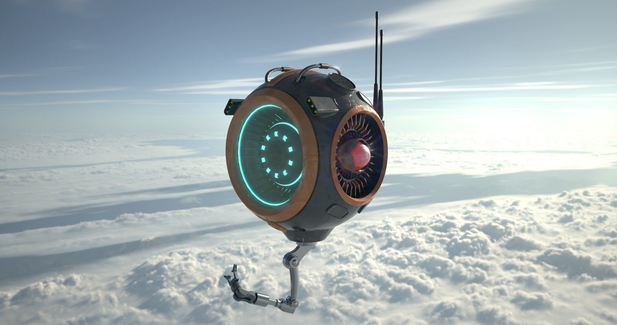 SciFi Probe Drone 3D model | CGTrader