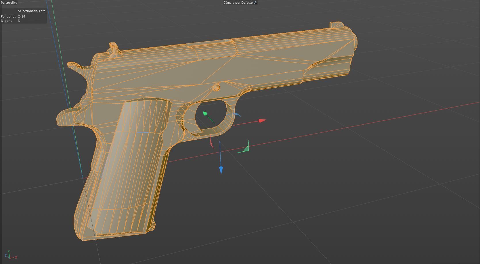 3D model M1911 Pistol Low-Poly 3D Model VR / AR / low-poly | CGTrader