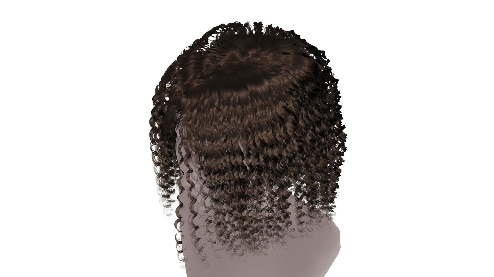 3D model Realistic Woman curly Hair VR / AR / low-poly | CGTrader