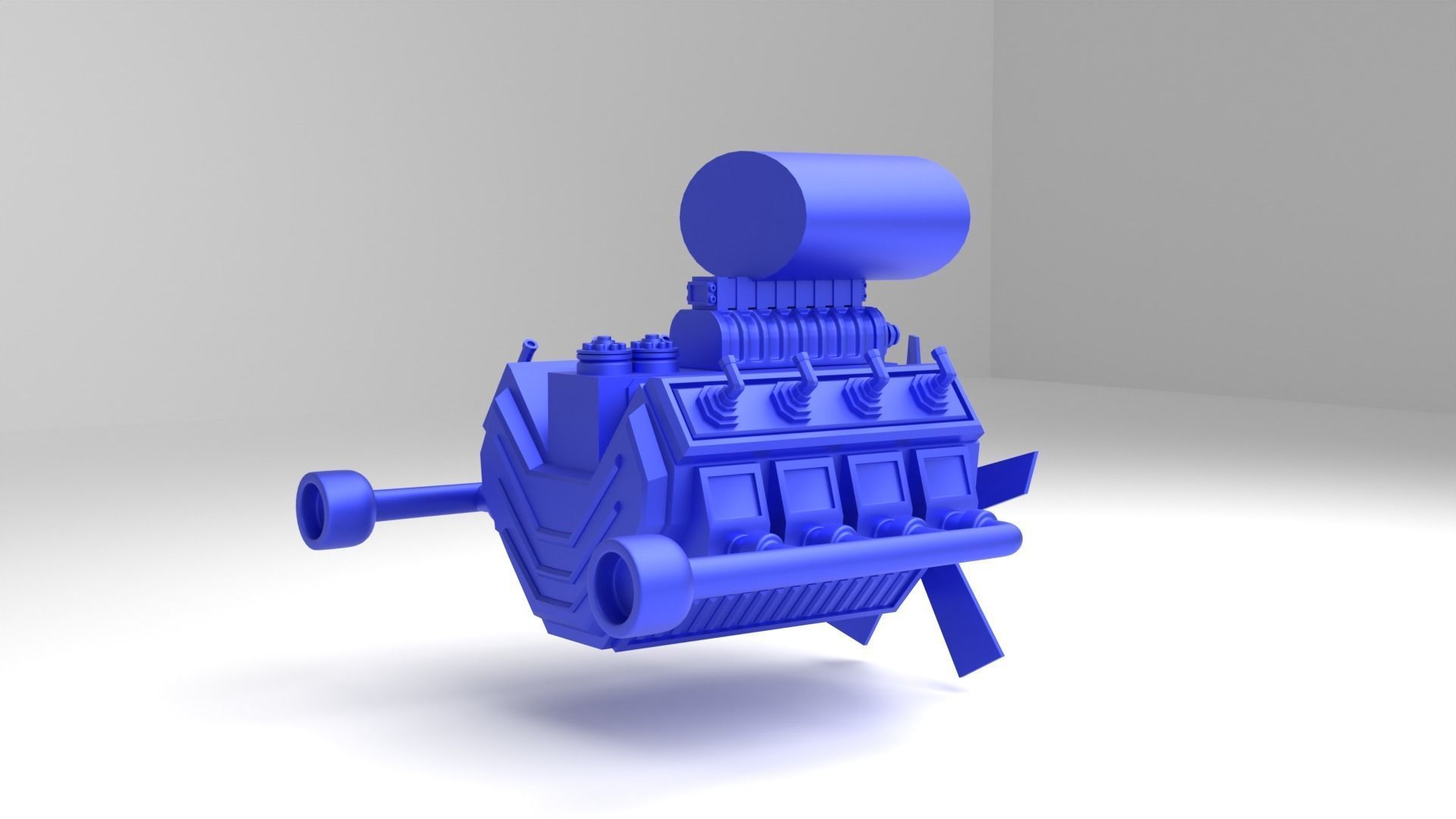 HIGH DETAILS V8 ENGINE 3D model 3D printable | CGTrader