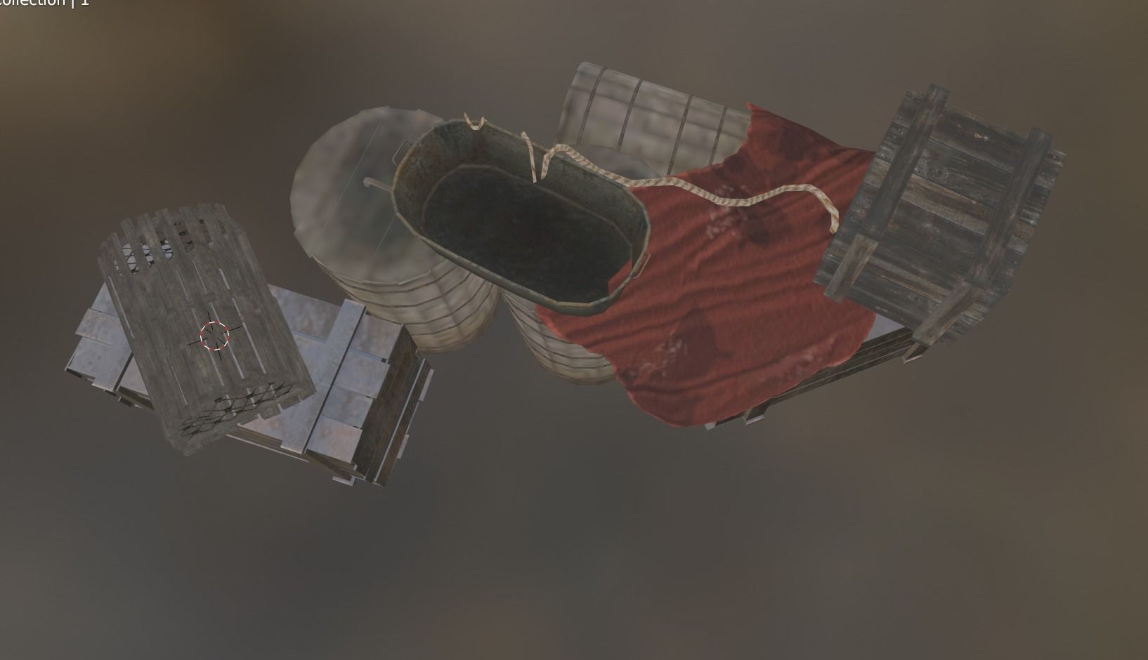 3D model hut cluster VR / AR / low-poly | CGTrader