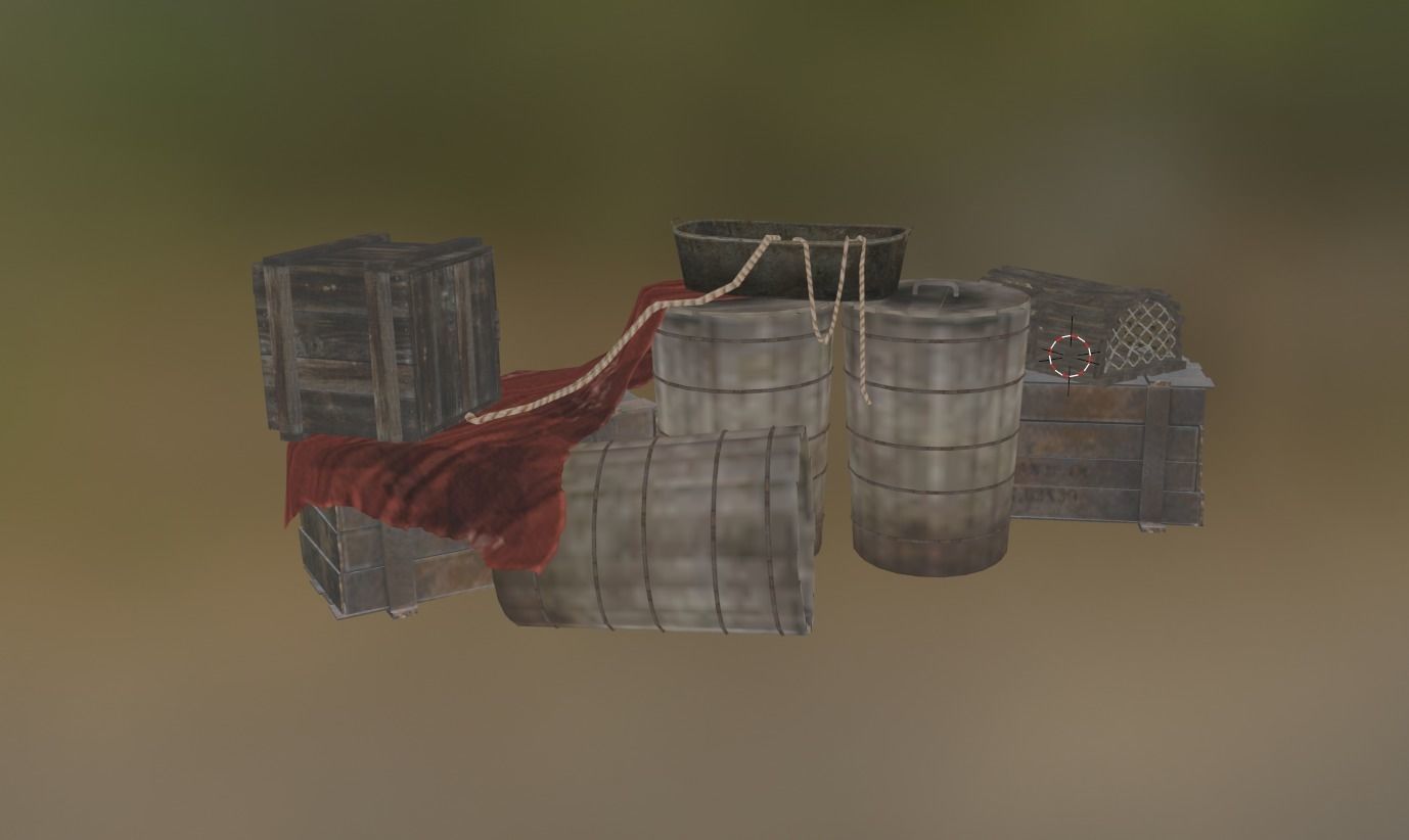 3D model hut cluster VR / AR / low-poly | CGTrader