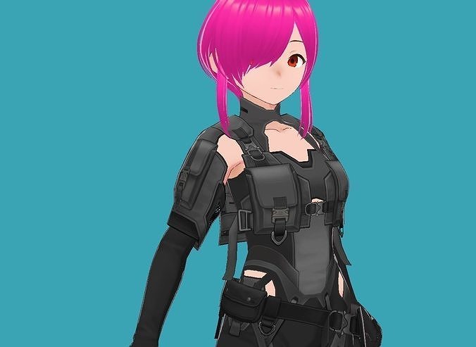 3D model Lucy Cyberpunk Edgerunner 3-0 VR / AR / low-poly | CGTrader