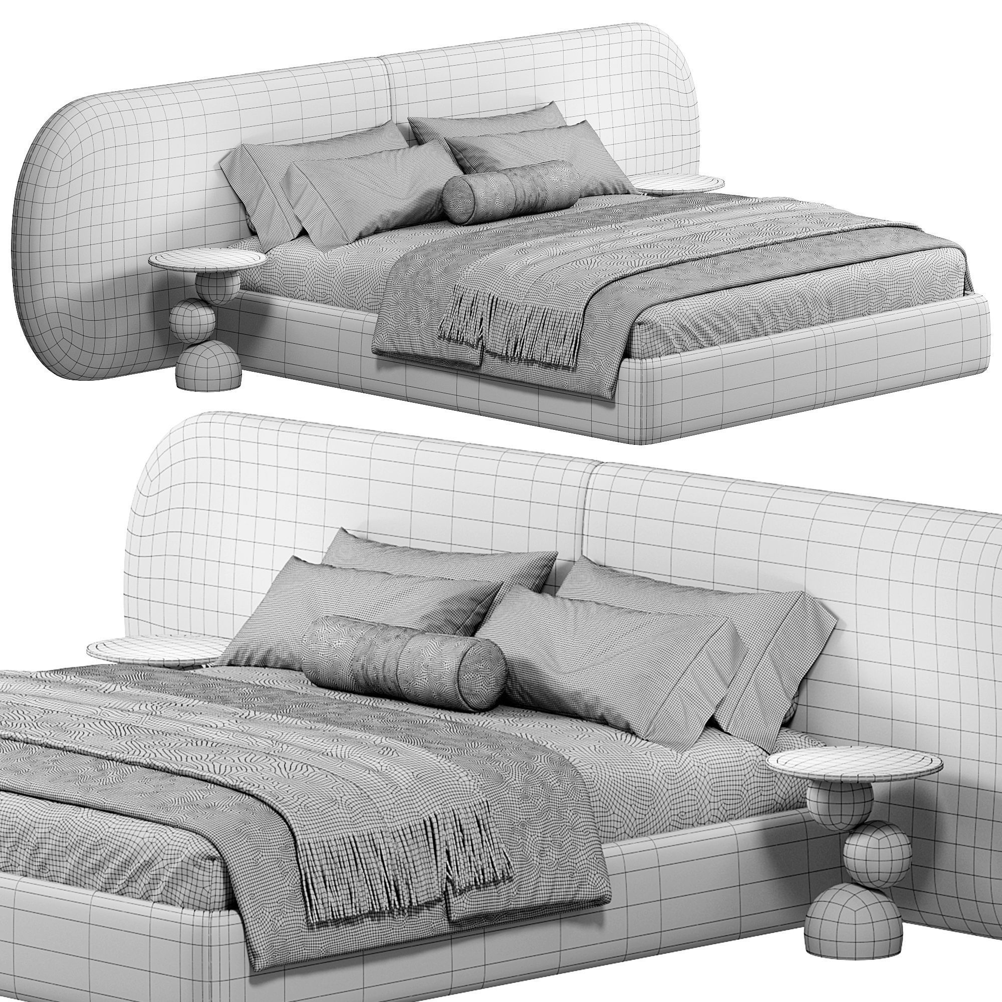 MAlbina Bed by Cazarina 3D model | CGTrader