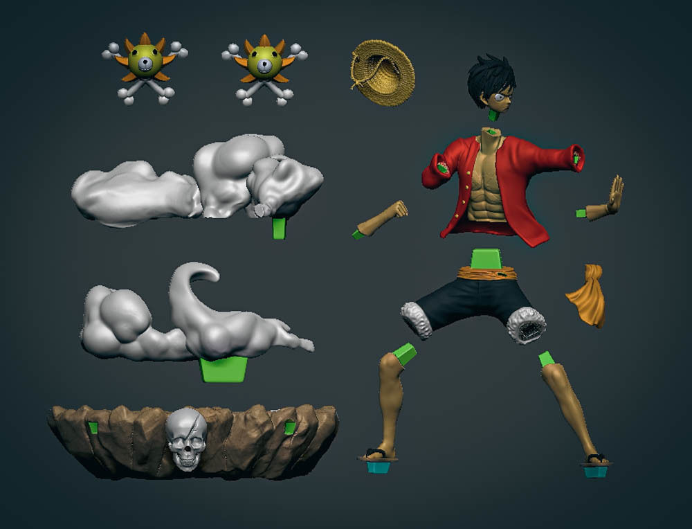 Luffy One Piece 3D Printable 3D model 3D printable | CGTrader