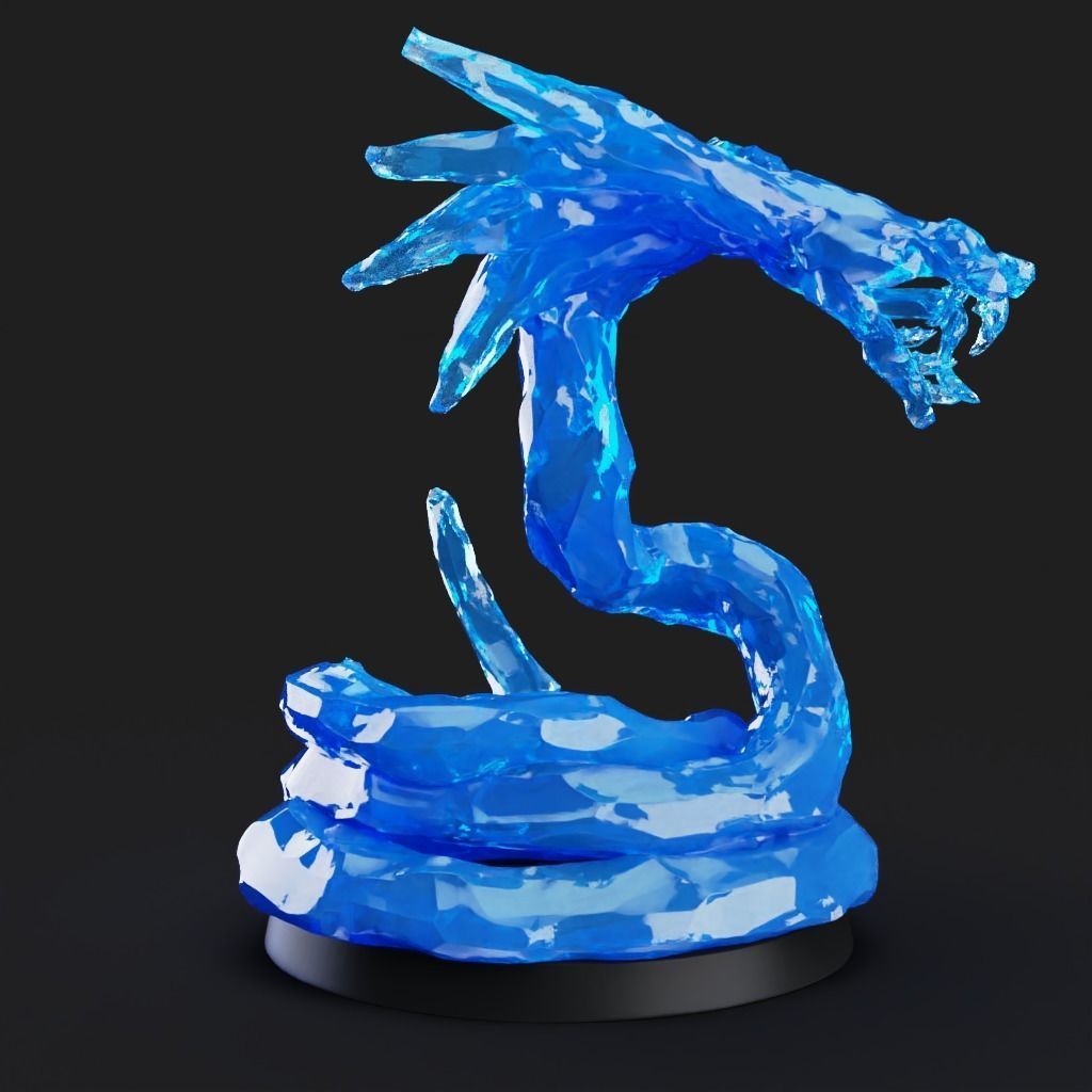 Icicle Snake - 3D Printable TTRPG - PRESUPPORTED - 32mm Scale 3D model ...